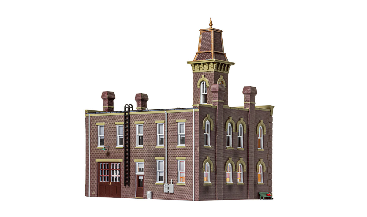 Woodland Scenics HO Firehouse Built-&-Ready Landmark Structures BR5034 ...